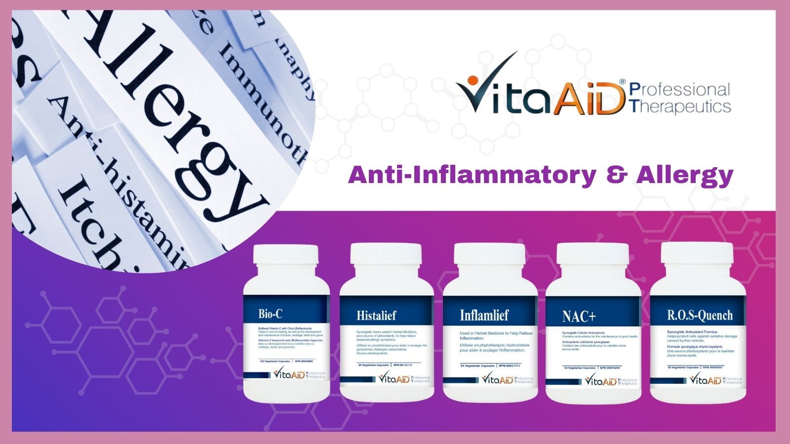 Buy Anti-Inflammatory & Allergy Support Supplements | BiosenseClinic