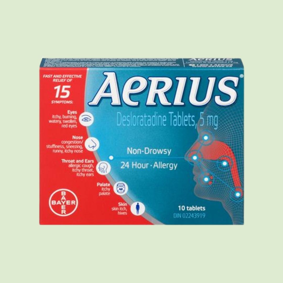 Buy AERIUS® 5 mg Tablets | BiosenseClinic