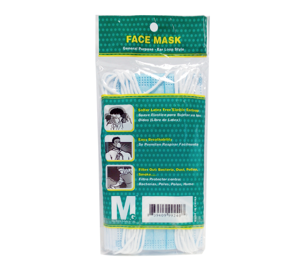M.G.I Face Mask Ear Loop Style (10 Packs)